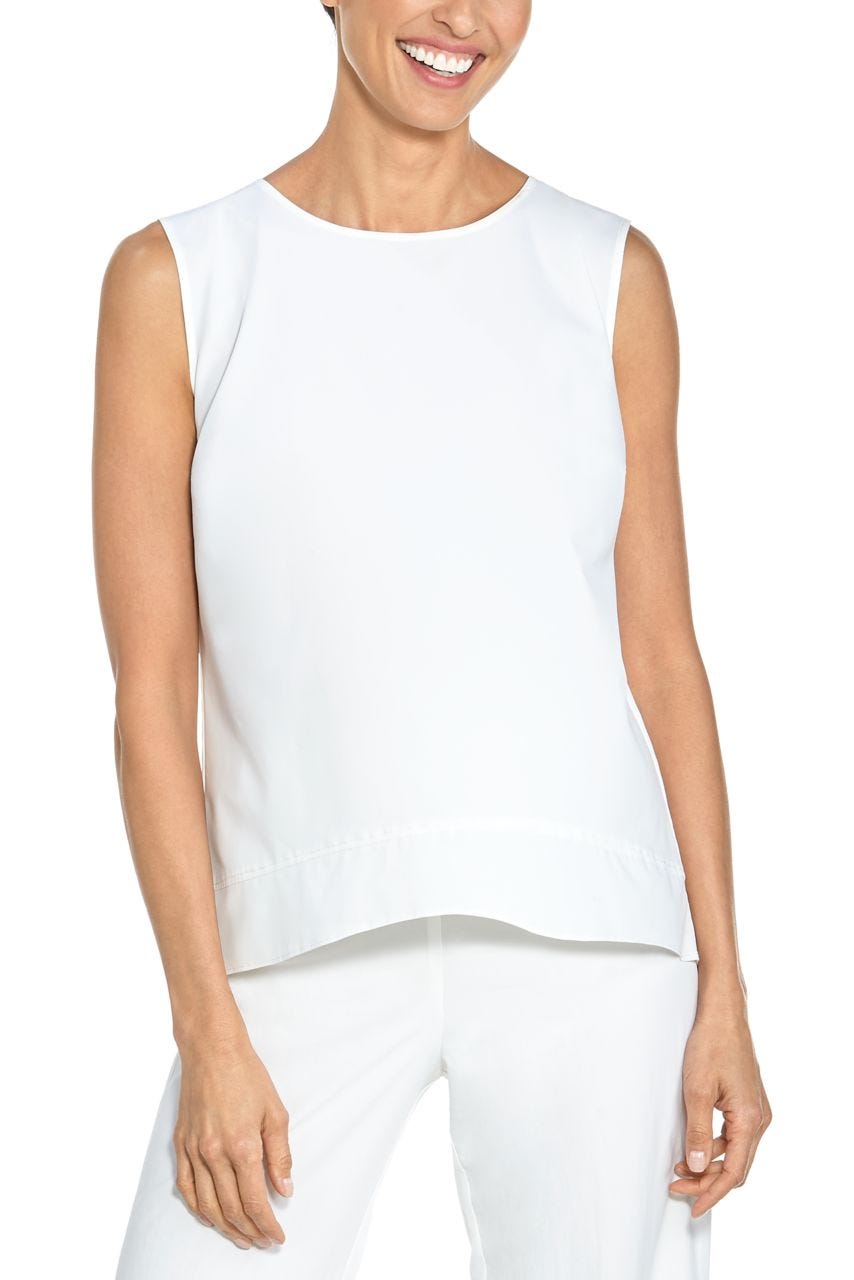Women's St. Tropez Swing Tank Top | White UPF 50+