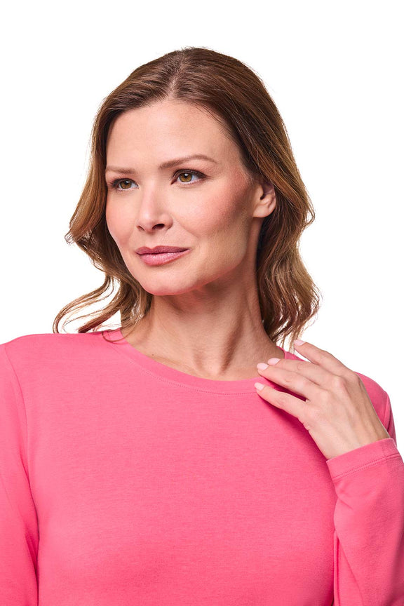 Women's Long Sleeve T-Shirt | Sunkist Coral UPF 50+