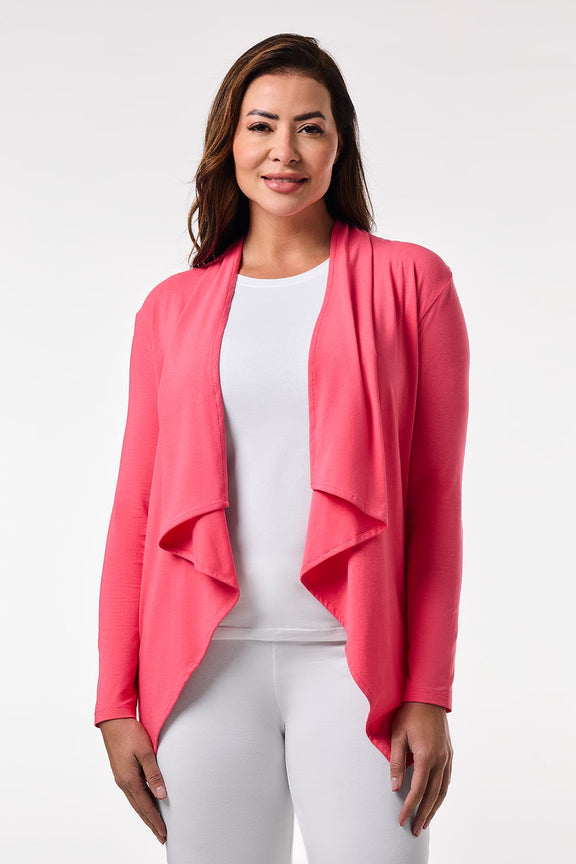 Women's Long Sleeve Sun Wrap | Sunkist Coral UPF 50+