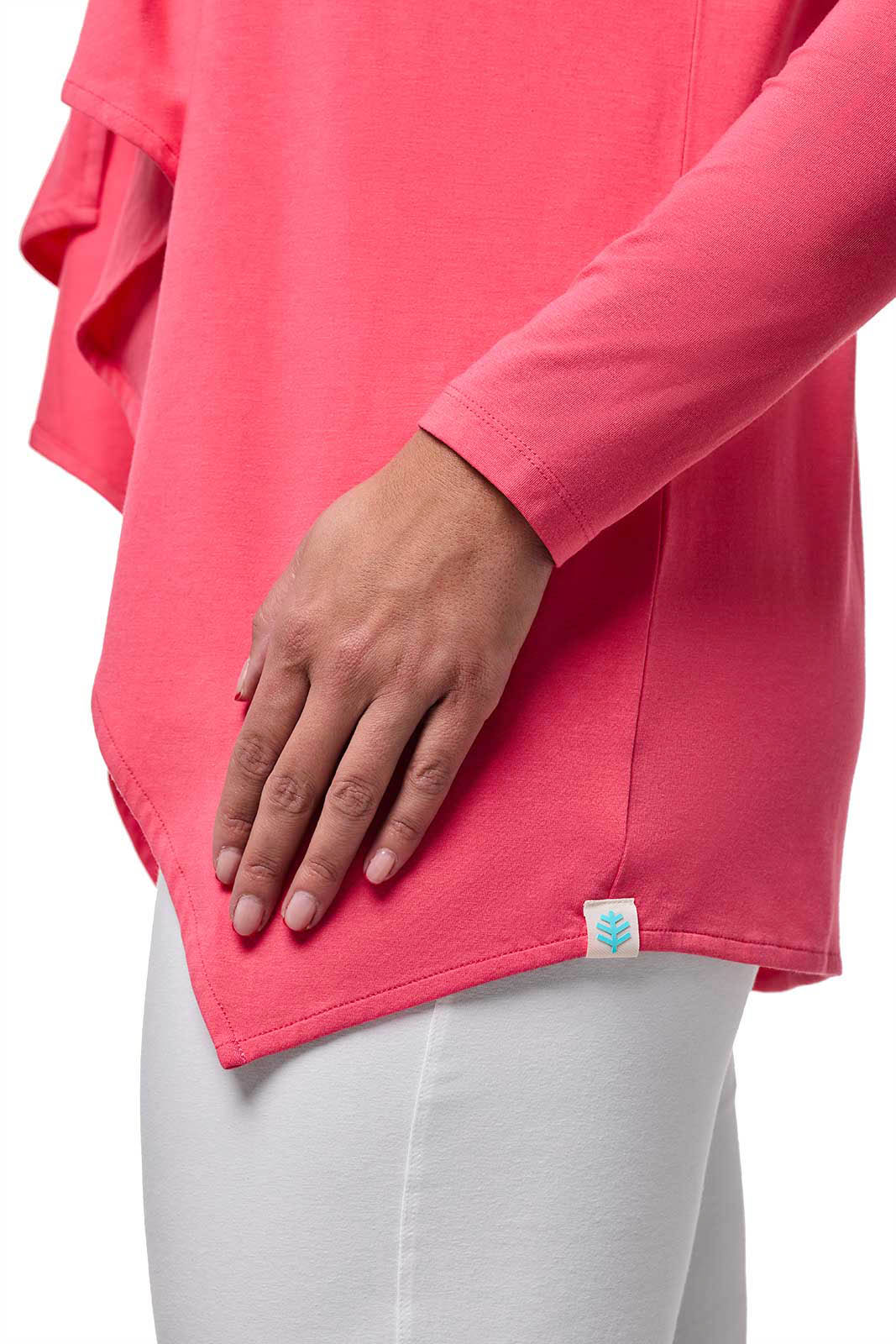 Women's Long Sleeve Sun Wrap | Sunkist Coral UPF 50+