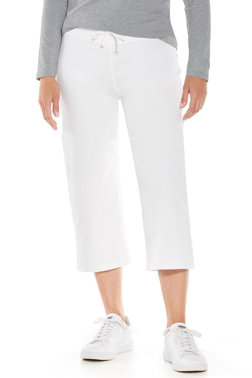 Women's Windley Beach Capris | White – Coolibar