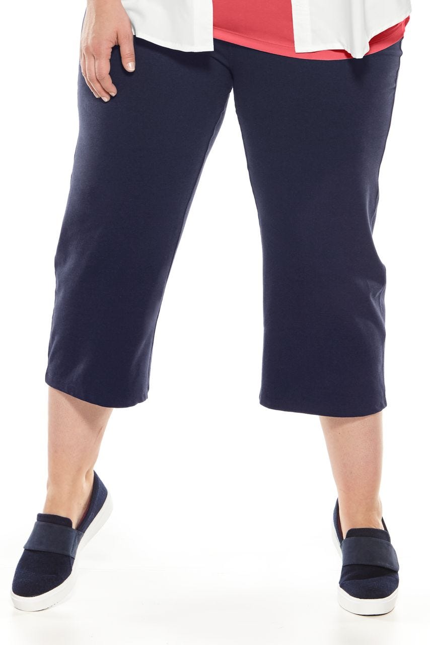 Women's Windley Beach Capris | Navy UPF 50+
