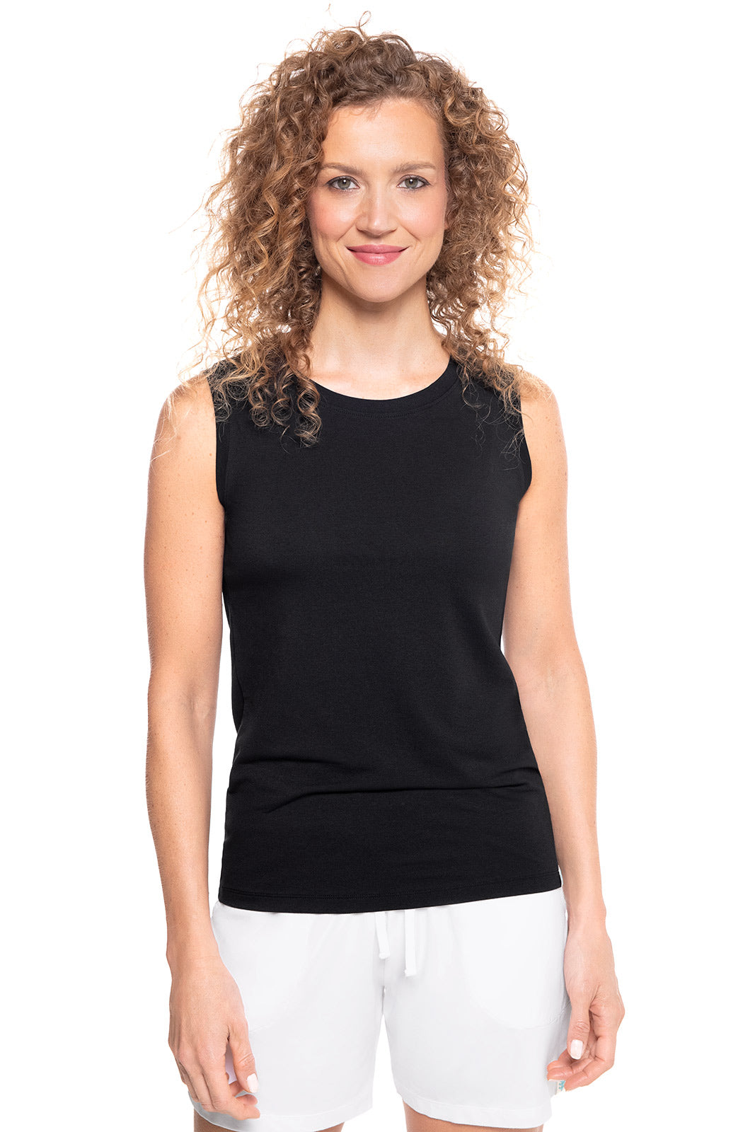 Women's Morada Everyday Basic Tank | Black UPF 50+