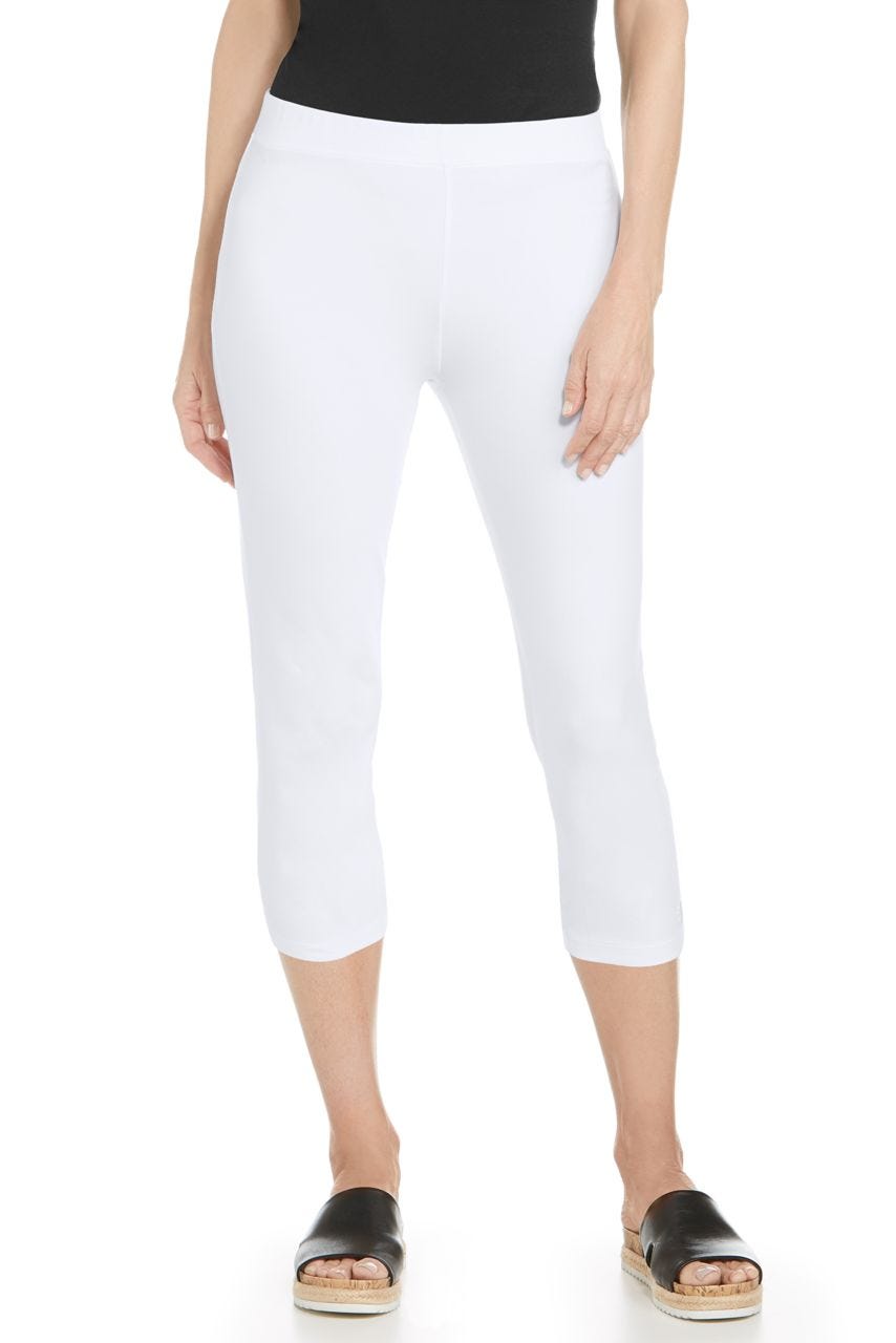 Women's Monterey Summer Capris | White UPF 50+