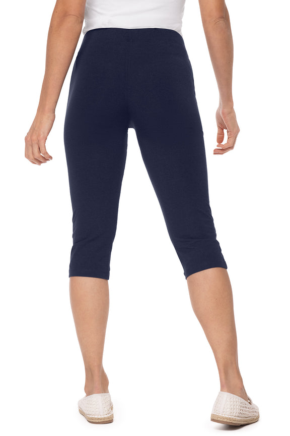 Summer Capris | Navy UPF 50+