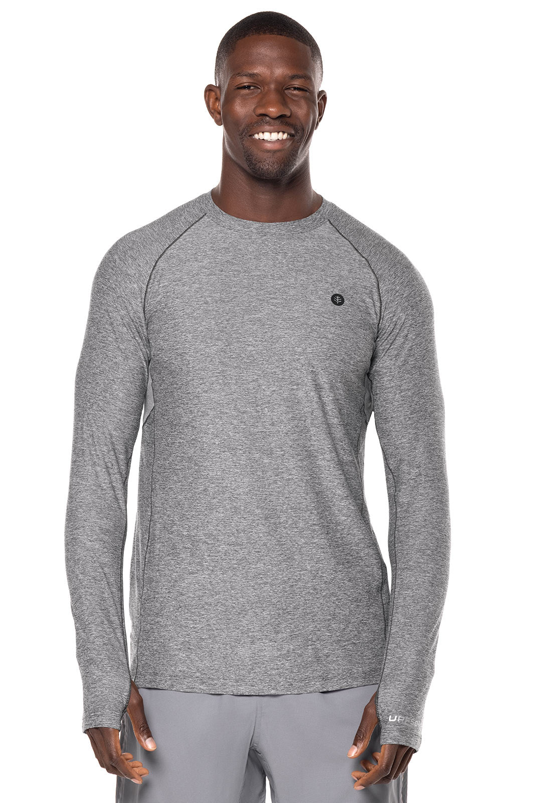 Men's Agility Long Sleeve Performance T-Shirt | Charcoal Heather UPF 50+