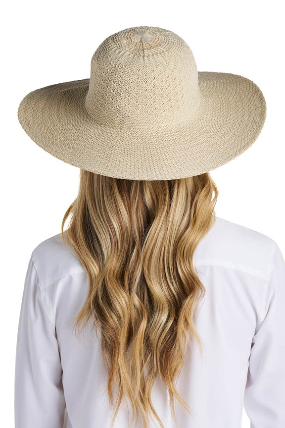 Perla Packable Wide Brim Hat | Tan UPF 50+