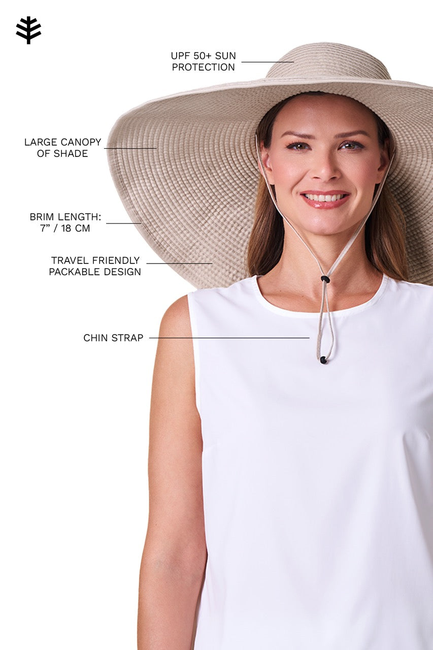 Shelby Shapeable Poolside Hat | Tan UPF 50+