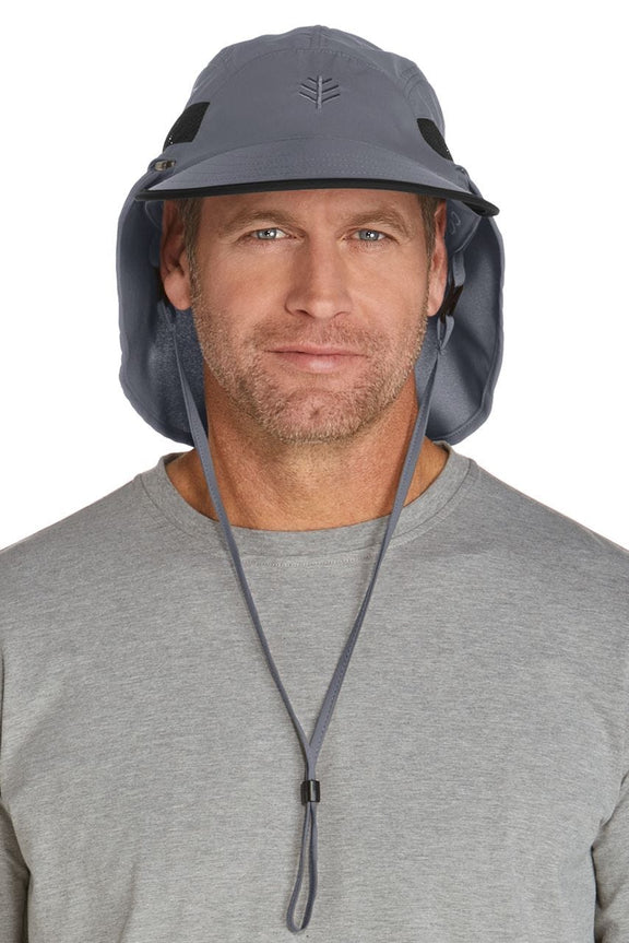 Men's Convertible Cap | Carbon/Black UPF 50+