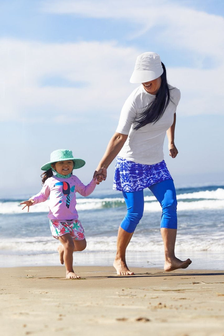 Women's Hightide Short Sleeve Swim Shirt | White UPF 50+