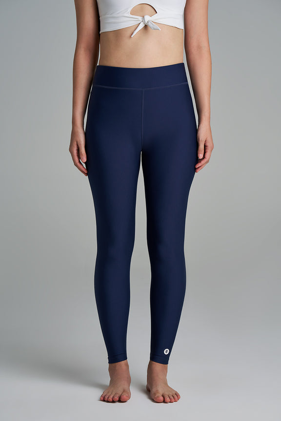 Women's Deep Water Swim Tights | Navy UPF 50+