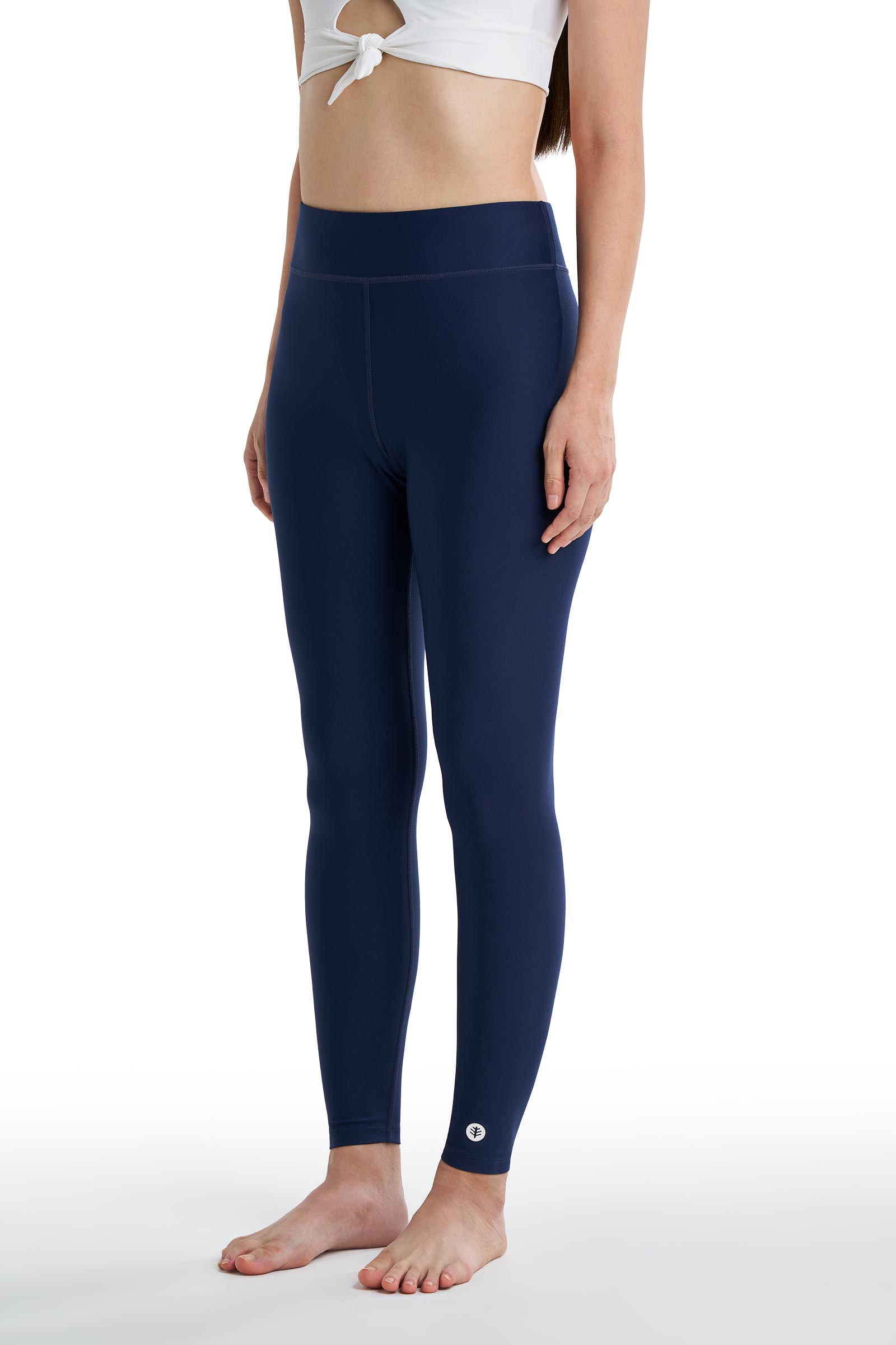 Women's Deep Water Swim Tights | Black UPF 50+