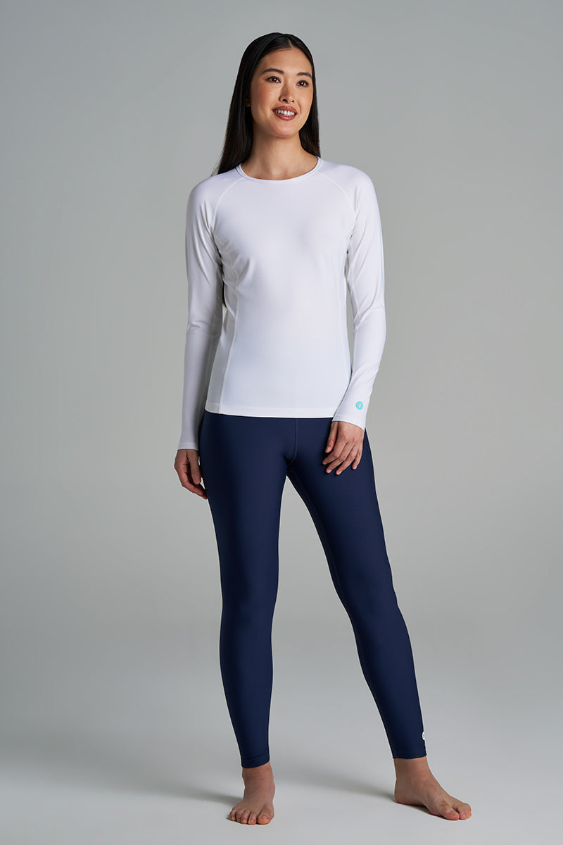Women's Deep Water Swim Tights | Navy UPF 50+