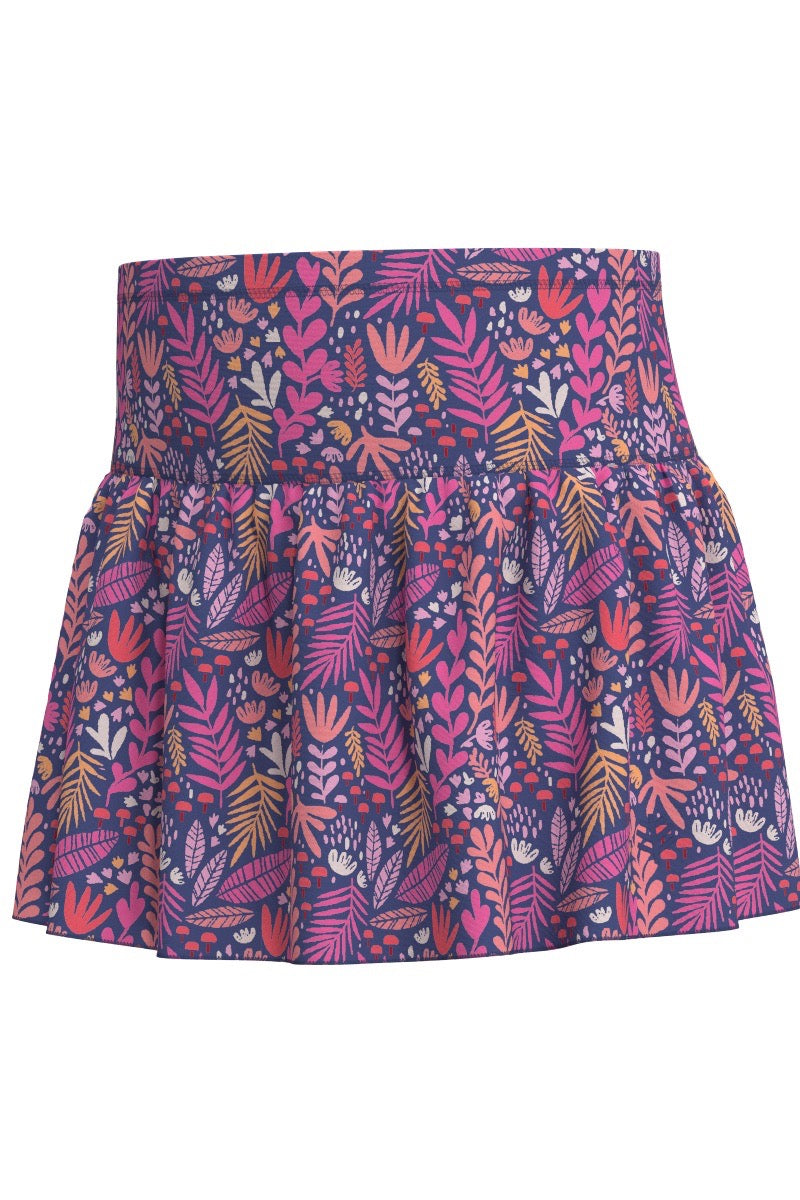 Girls' Swim Skirt | Future Dusk Blooming Forest UPF 50+
