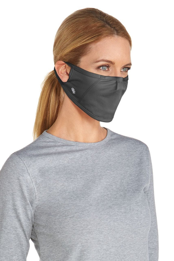 UV Face Mask with Shapeable Nose Wire | Charcoal UPF 50+