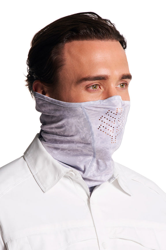 Unisex MaxShield Fishing Gaiter | White UPF 50+