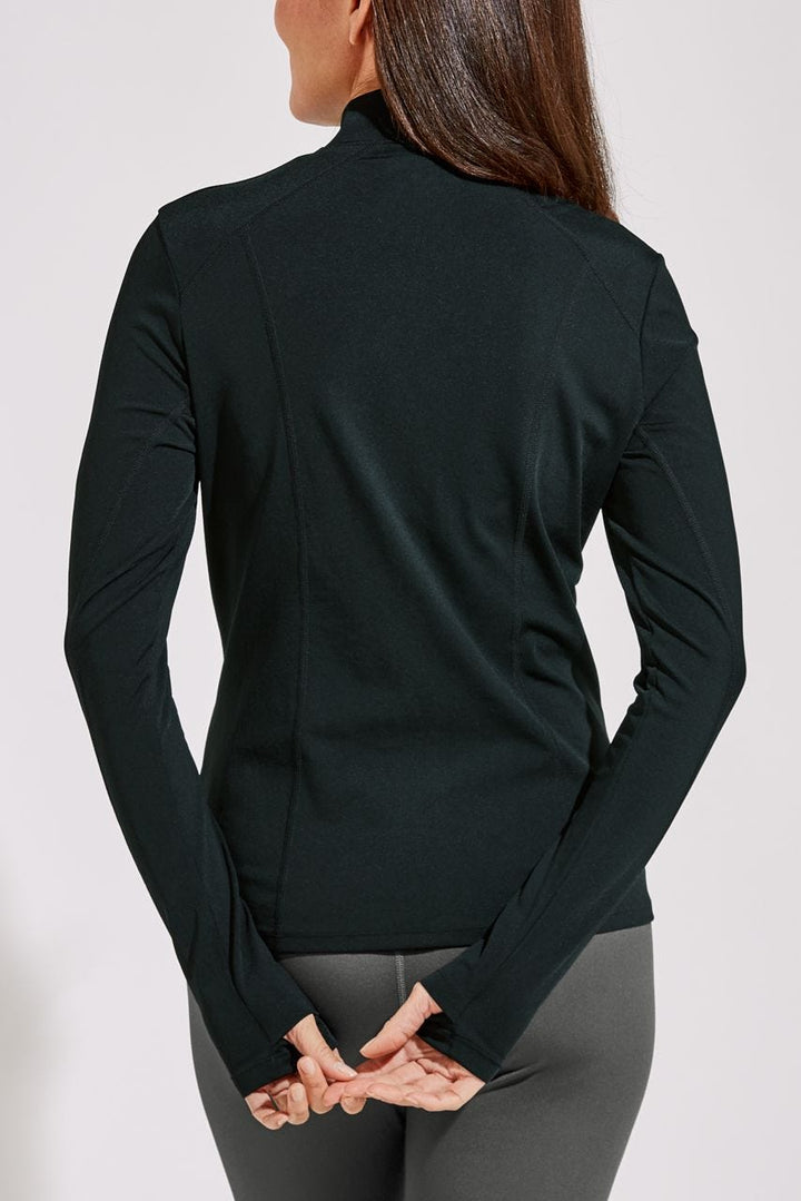 Women's Malawi Swim Jacket | Black UPF 50+