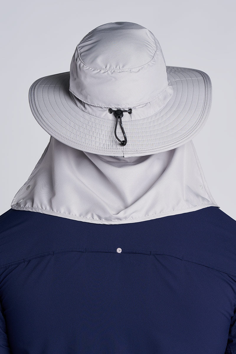 Floating Boating Hat with Neck Drape | Stone UPF 50+