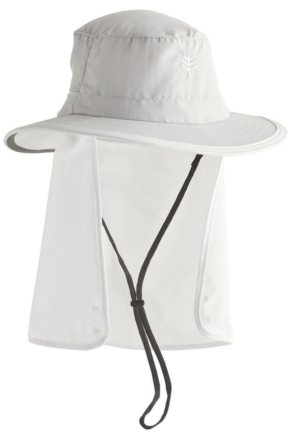 Floating Boating Hat with Neck Drape | Stone UPF 50+