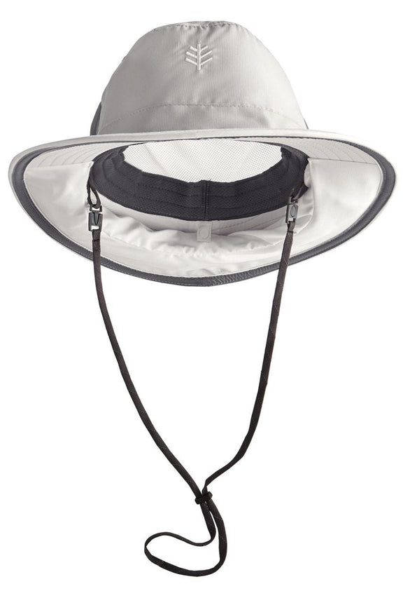 Floating Boating Hat with Neck Drape | Light Grey UPF 50+