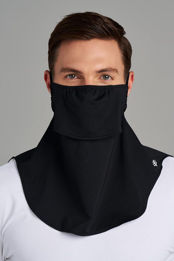 Vermilion Face Mask with Neck Coverage | Black UPF 50+