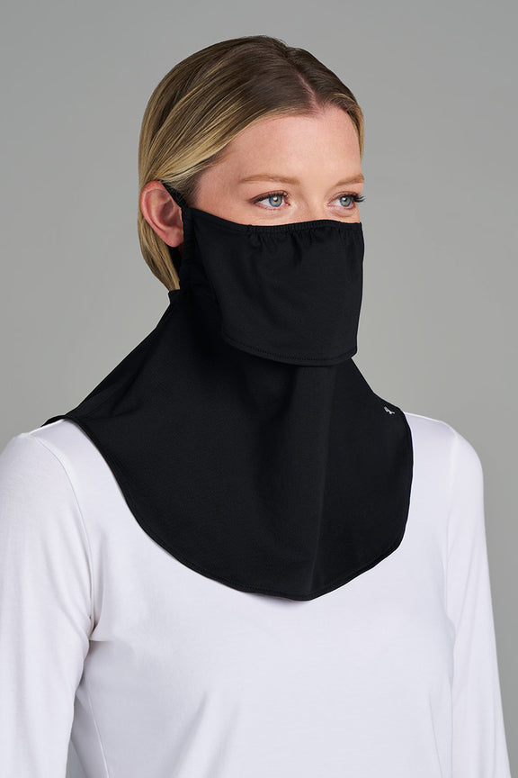 UV Face Mask with Neck Coverage | Black UPF 50+