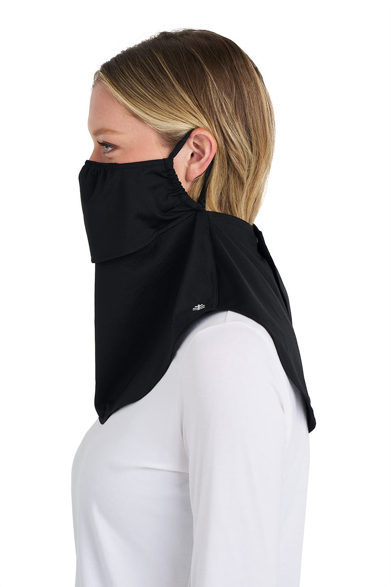 UV Face Mask with Neck Coverage | Black UPF 50+