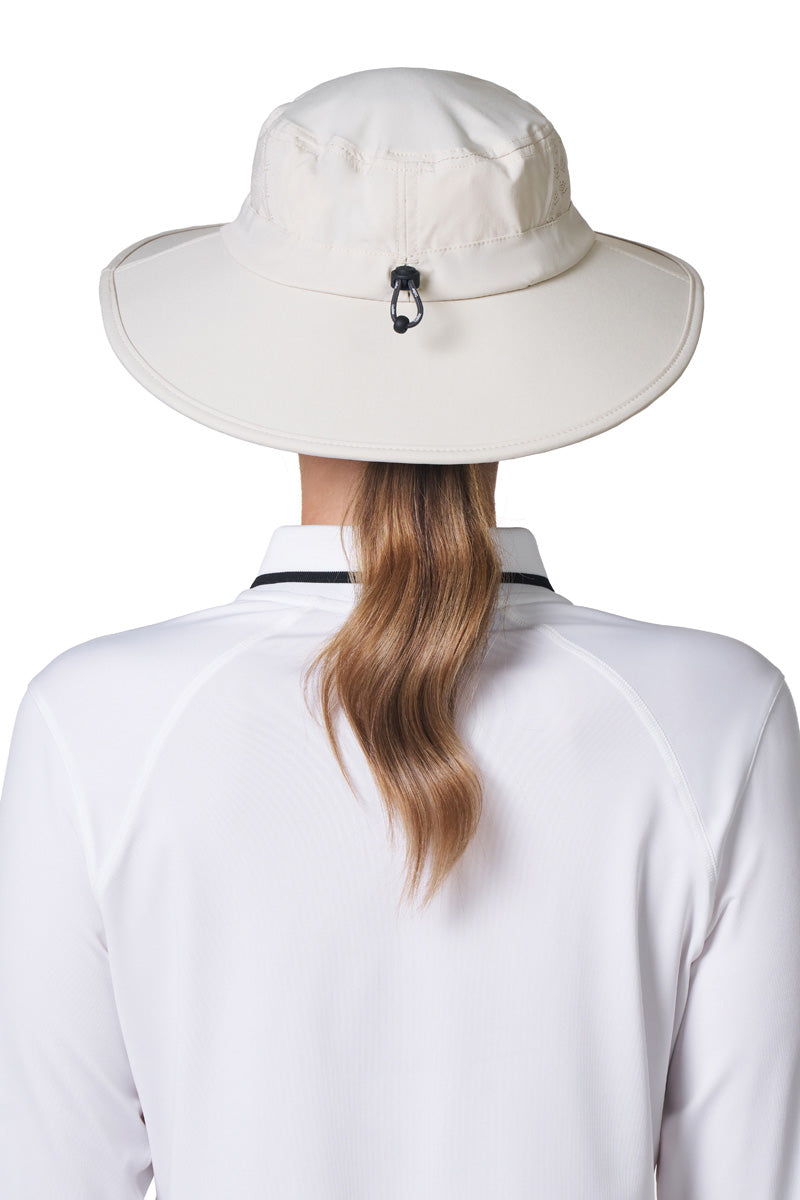 Fore Performance Golf Hat with Wide Brim | Stone UPF 50+