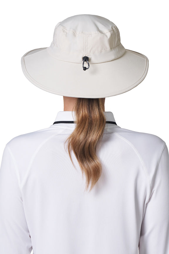 Fore Performance Golf Hat with Wide Brim | Stone UPF 50+