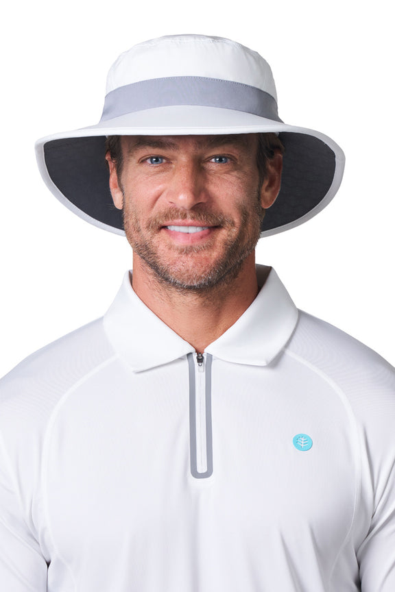 Performance Golf Hat with Wide Brim | Black UPF 50+