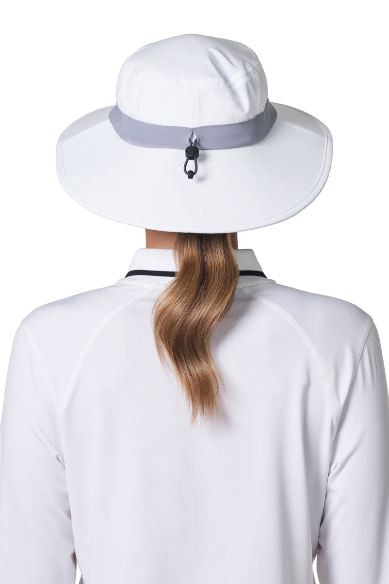 Fore Golf Hat | White/Steel Grey UPF 50+