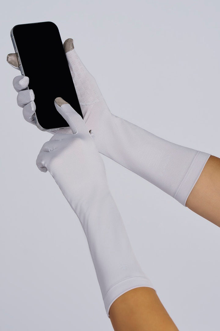 Bona Mid-Length Gloves with Touchscreen Tips | Black UPF 50+