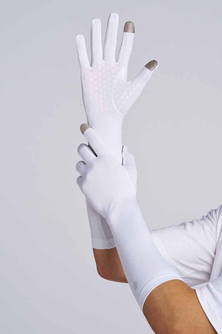 Bona Mid-Length Gloves with Touchscreen Tips | Black UPF 50+