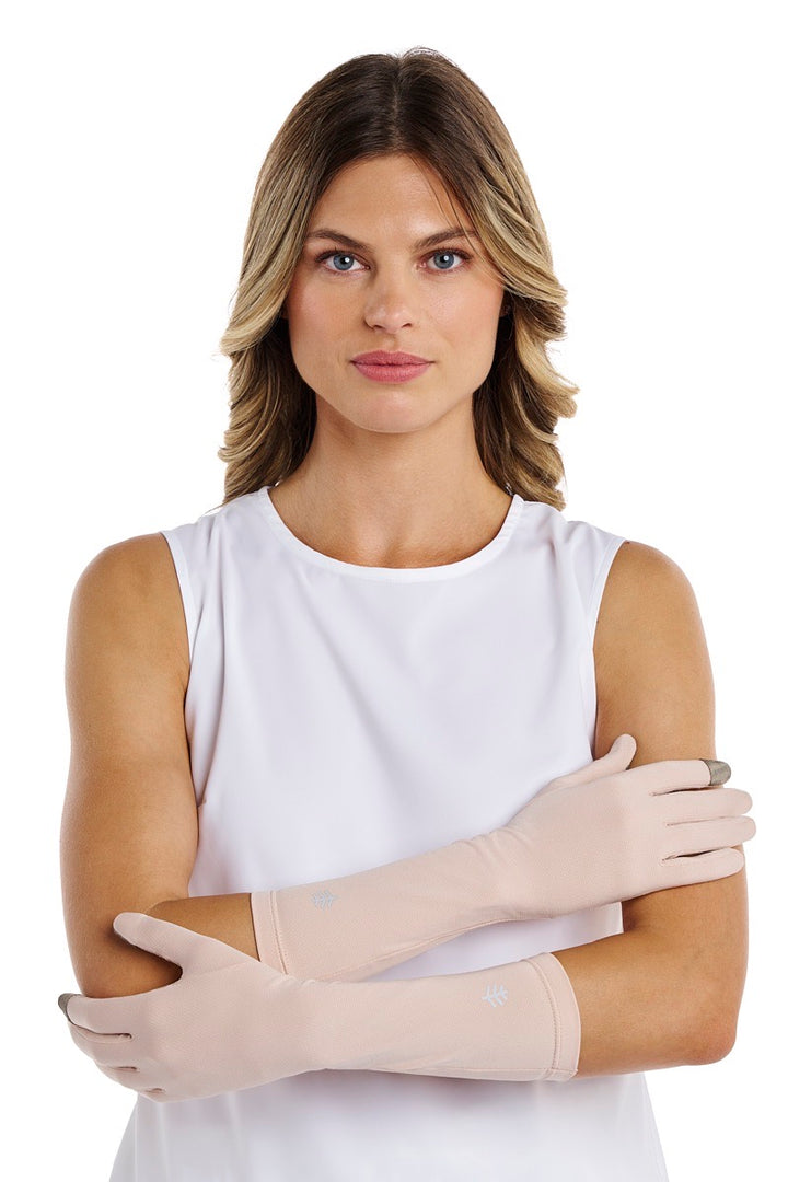 Bona Mid-Length Gloves with Touchscreen Tips | Black UPF 50+
