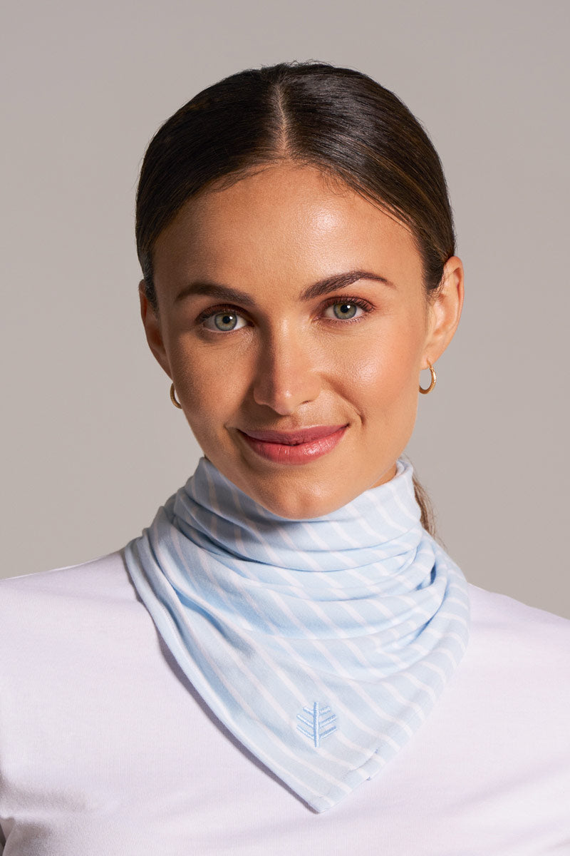 Unisex Sanibel Everyday Beach Bandana | Skyride/White Stripe UPF 50+