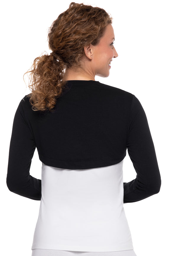 Women's Luna Pullover Shrug | Black UPF 50+
