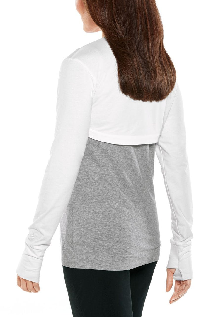 Women's Luna Pullover Shrug | White UPF 50+