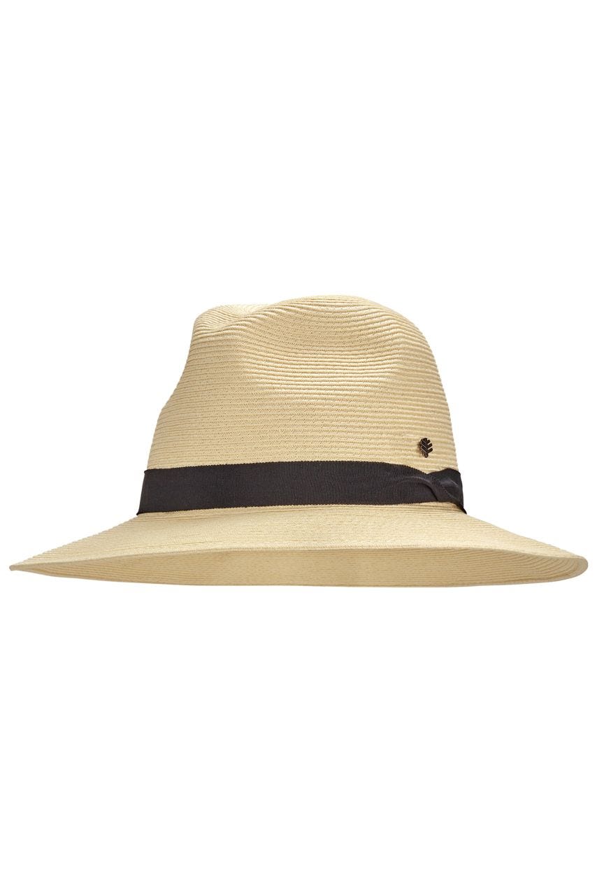 Unisex Peyton Lightweight Fedora | Ivory/Black – Coolibar