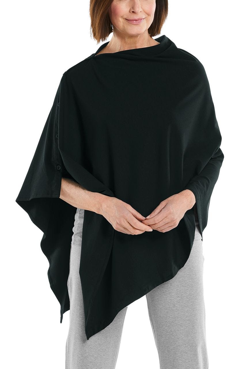 Women's Revilla Convertible Sun Wrap | Black UPF 50+