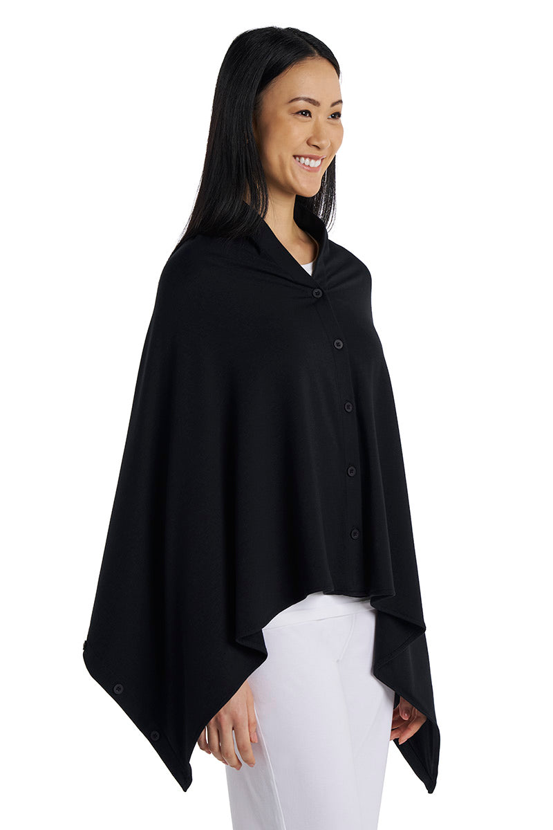 Women's Revilla Button-Up Convertible Wrap | Grey Heather UPF 50+