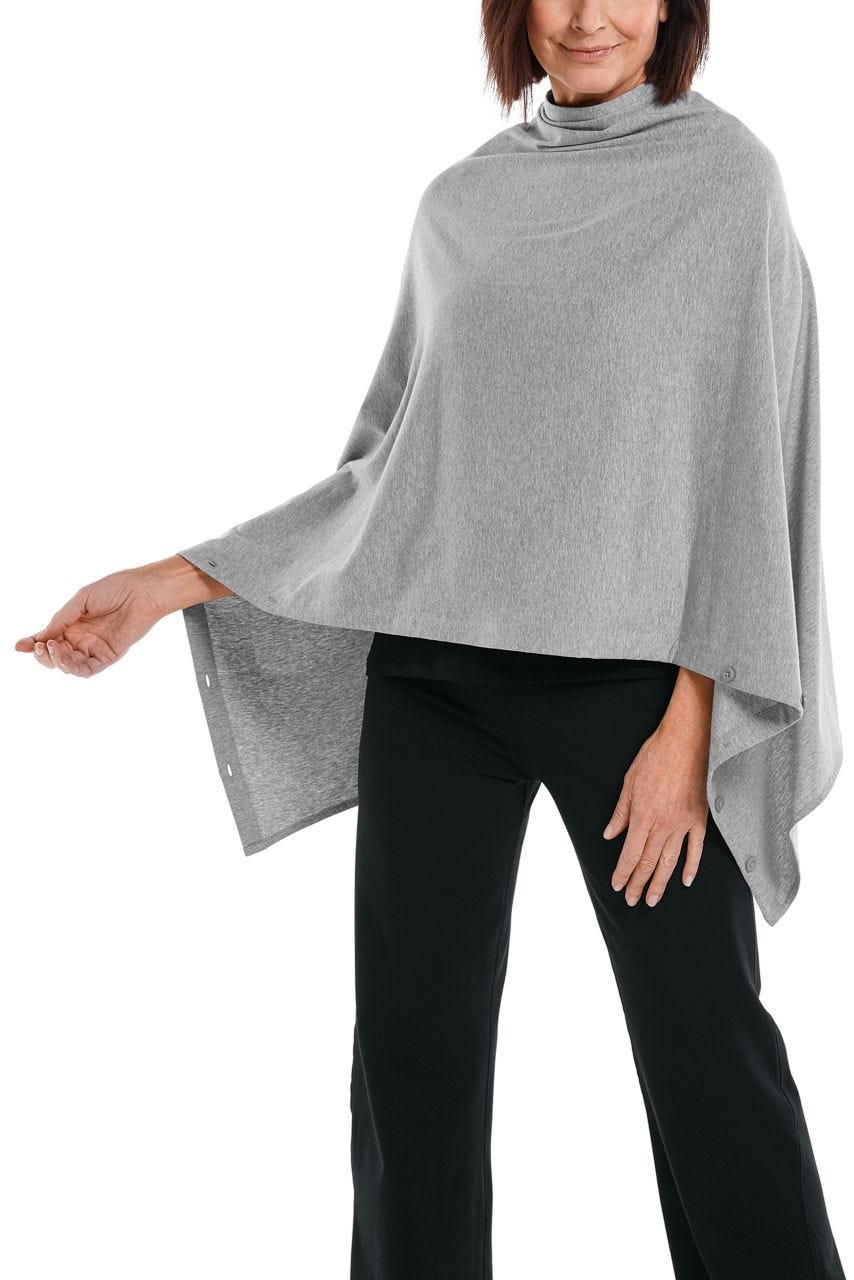 Women's Revilla Convertible Sun Wrap | Grey Heather – Coolibar