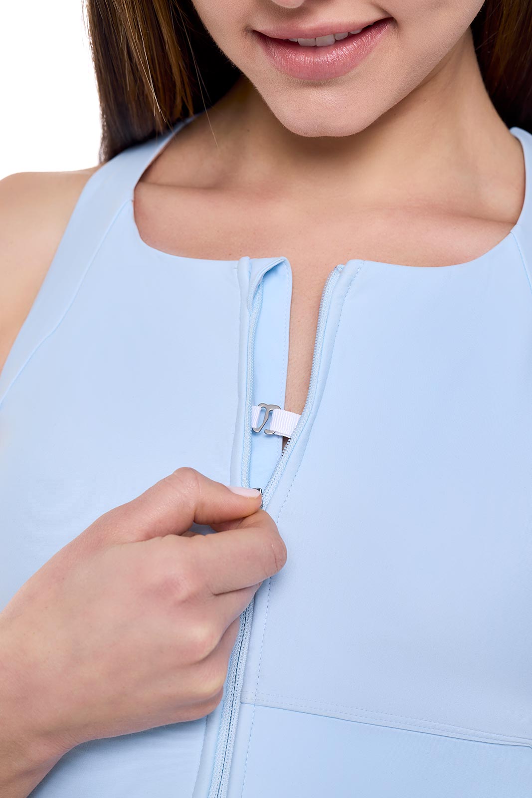 Women's Medley Zip-Up Swim Bra | Skyride UPF 50+