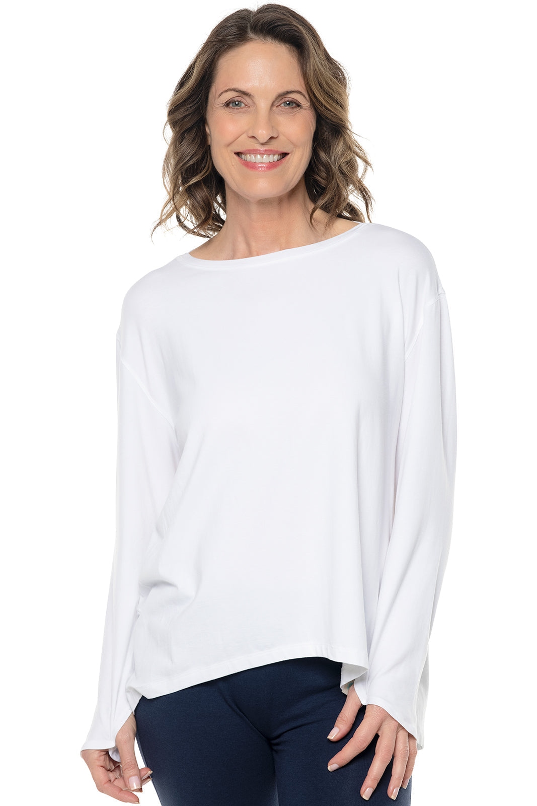 Women's West Palm Drape Tee | White UPF 50+