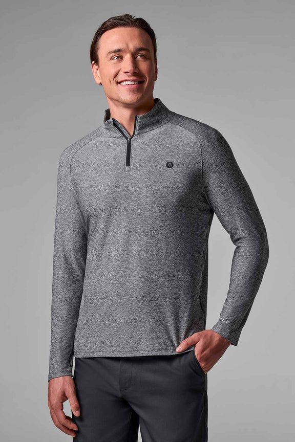 Men's Fairway Golf Pullover | Charcoal UPF 50+