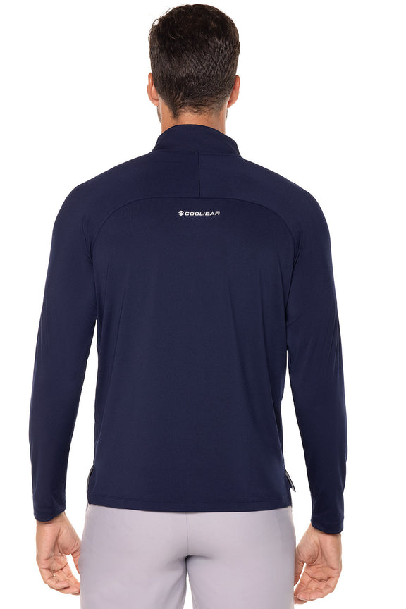 Men's Fairway Golf Pullover | Navy UPF 50+