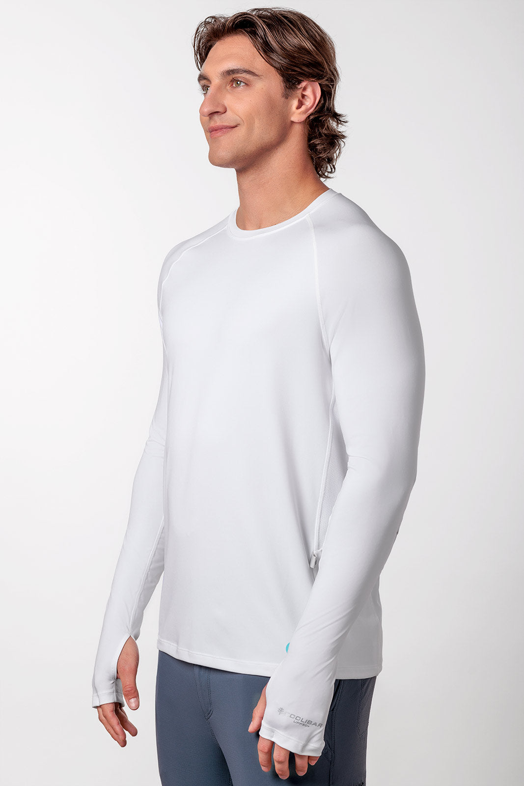 Men's Long Sleeve Boating T-Shirt | White UPF 50+