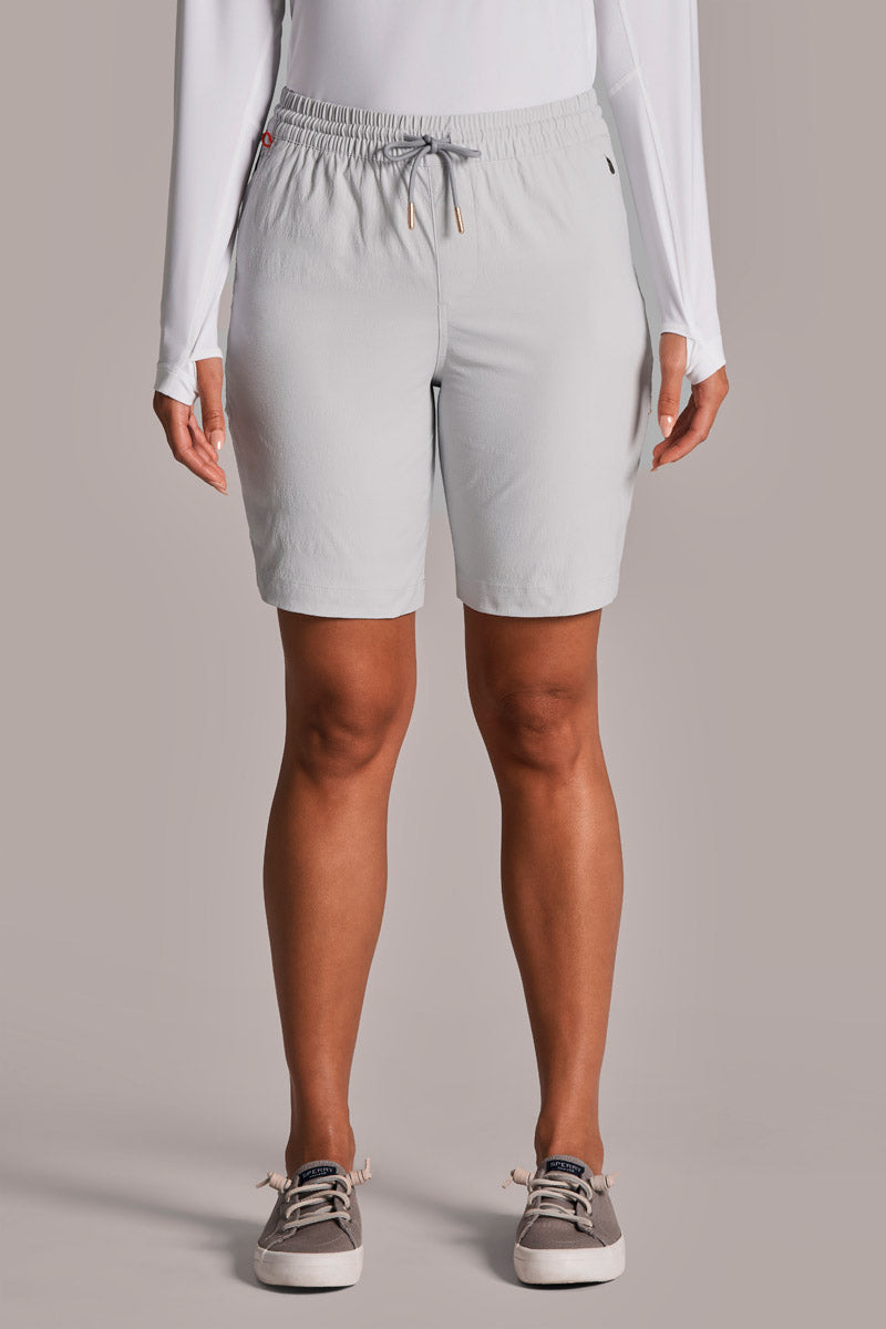 Women's Palm Island Fishing & Boating Shorts | Sleek Grey UPF 50+