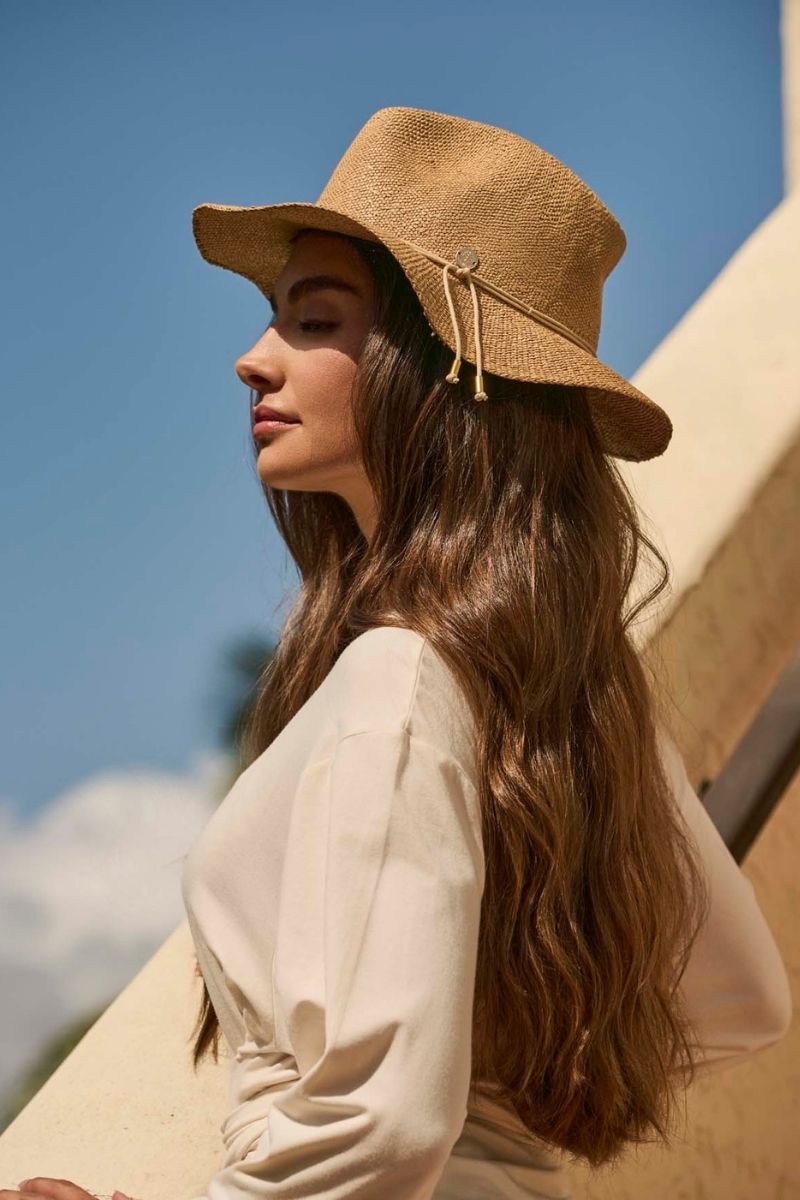 Isla - Hand Woven Fedora Toyo Straw | Toast UPF 50+