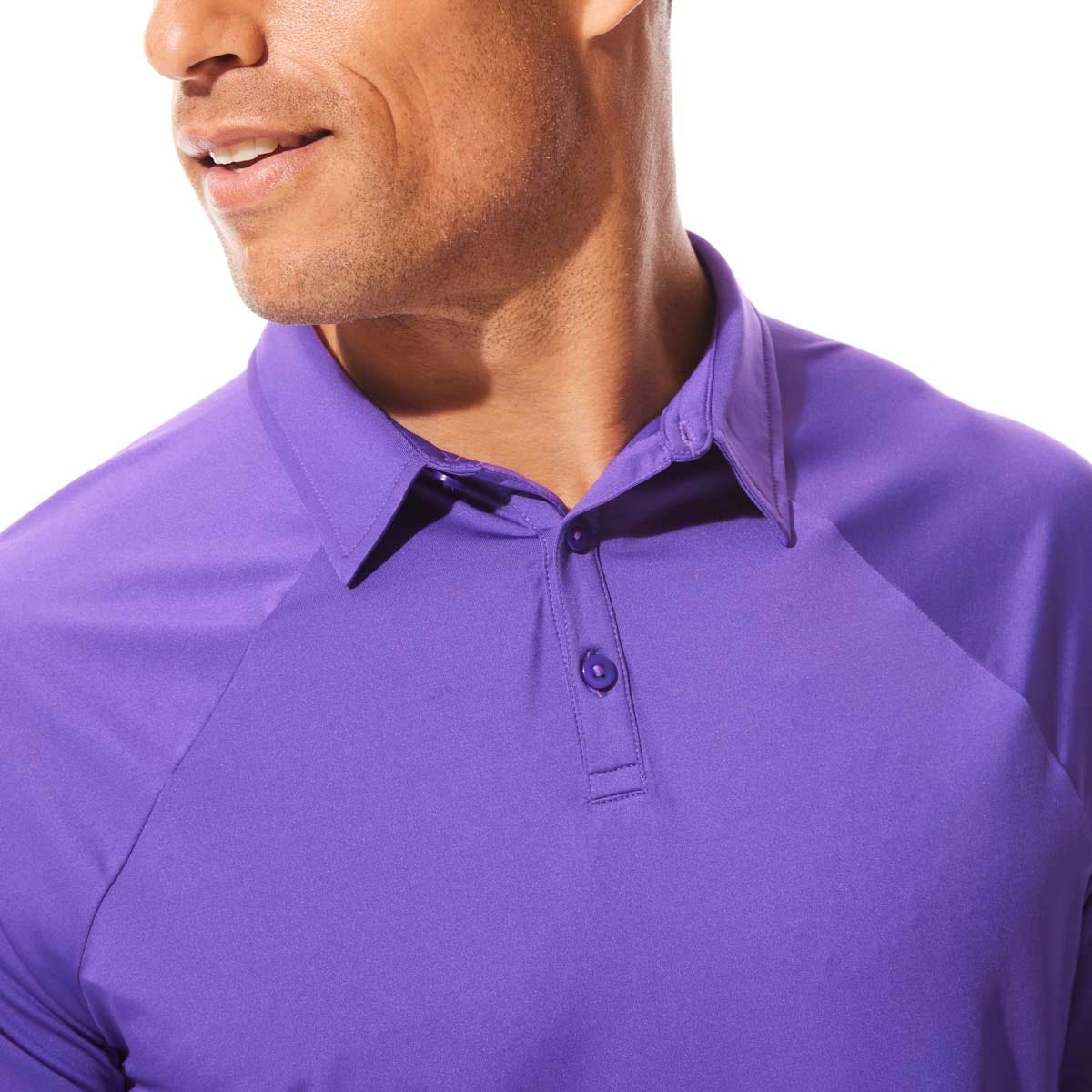 Men's Resort Short Sleeve Polo | Purple UPF 50+